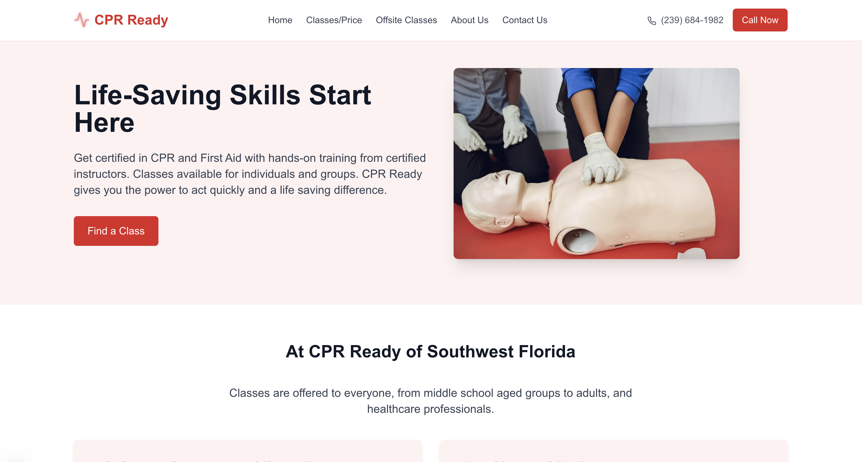 CPR Ready | Life-Saving CPR & First Aid Training in Southwest Florida